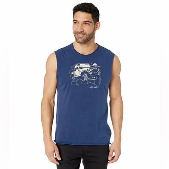 Life Is Good | Shirts | Mens Life Is Good Off Road Jeep Life 4x4 Dk ...